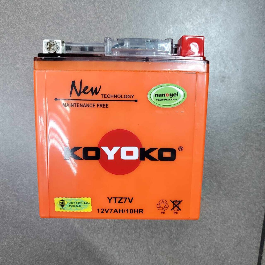 KOYOKO GEL G2 LED BATTERY BATERI MOTOR BATTERI YB3L YB4L YB5L YTZ5 YTZ6 ...