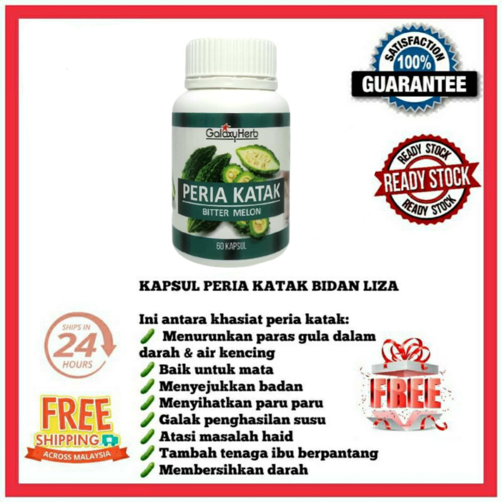 Peria Kapsul By GalaxyHerb Penawar Kencing Manis 60Kapsul | Shopee Malaysia
