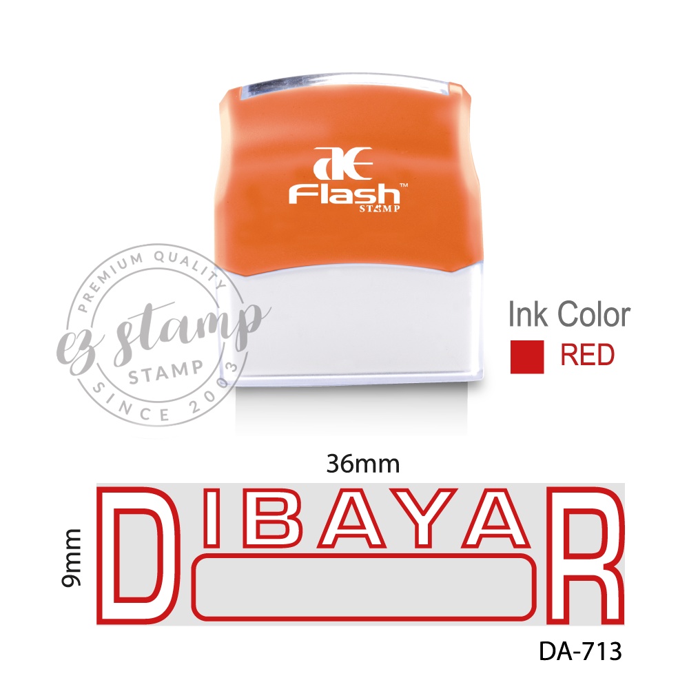 AE FLASH OFFICE STAMP / Bahasa Melayu / DIBATALKAN / DITERIMA / SALINAN ...