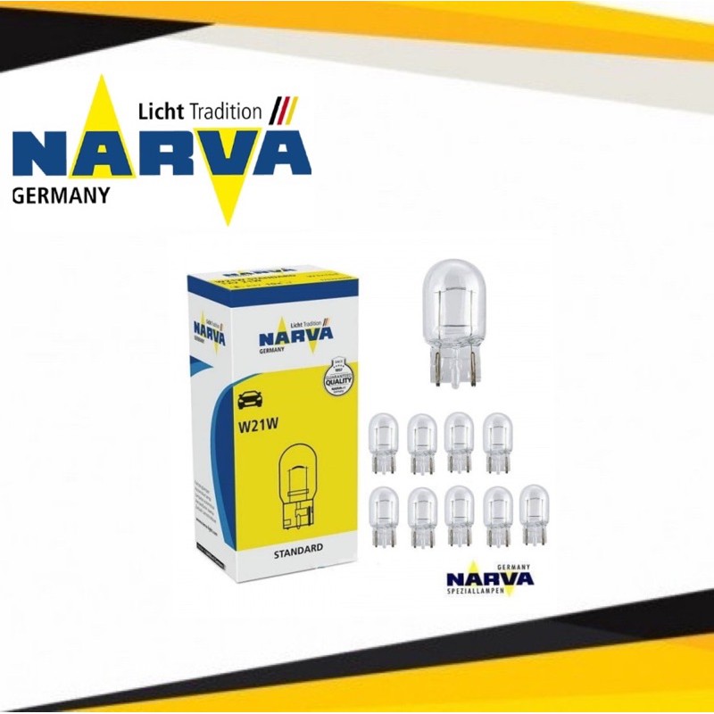 17632 Narva 12V W21W T20 (Single) Conventional Interior Light Bulb ...