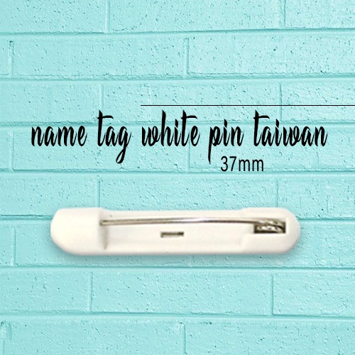 WHITE PINS (Taiwan) Pin Findings for Name Tags and Badges 37mm @100pcs ...