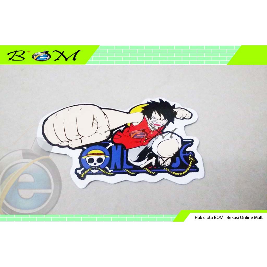 One piece luffy Car Stickers Cartoon Stickers Motorcycle Sti | Shopee ...