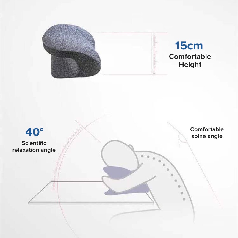 DANSUNREVE small Sleep Pillow Bantal Tidur 办公室午睡枕 记忆枕 保护脊椎 Nap Donut ...