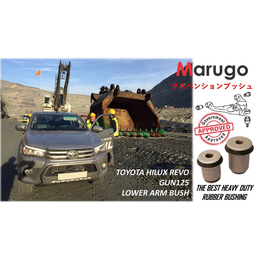 TOYOTA HILUX REVO GUN125 LOWER ARM BUSH SMALL 48654-0K080 | Shopee Malaysia