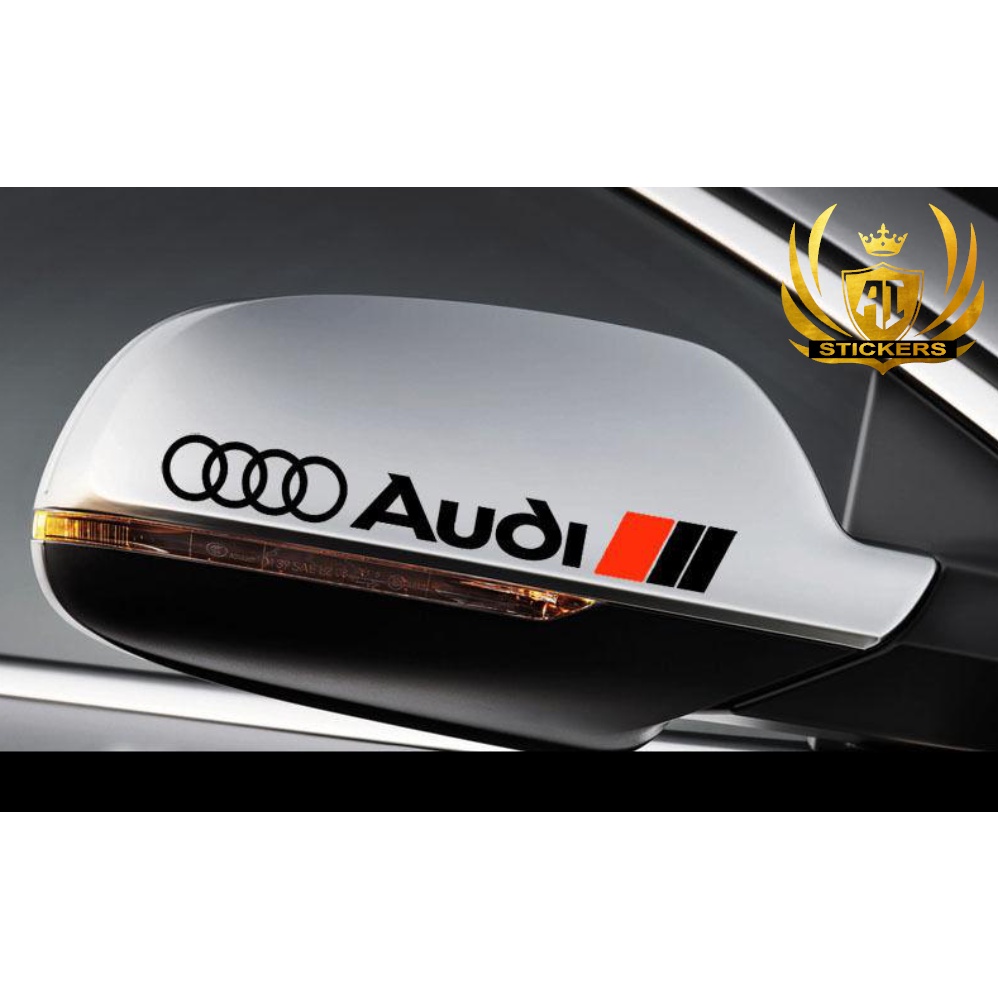 2 AUDI Side View Mirror Decal Sticker RS3 RS4 RS6 A3 A4 A6 A8 TT ...