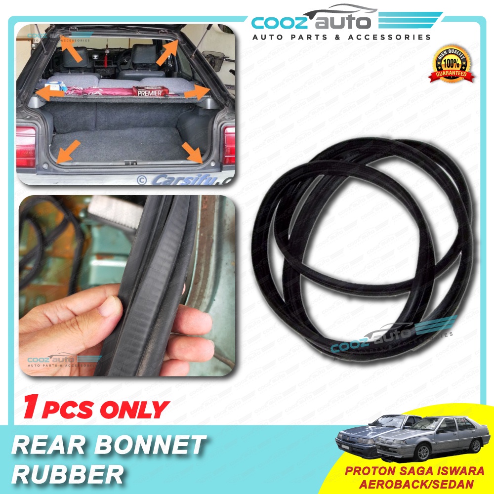 Proton Saga Iswara AEROBACK Saga SEDAN Rear Bonnet Rubber Weatherstrip ...