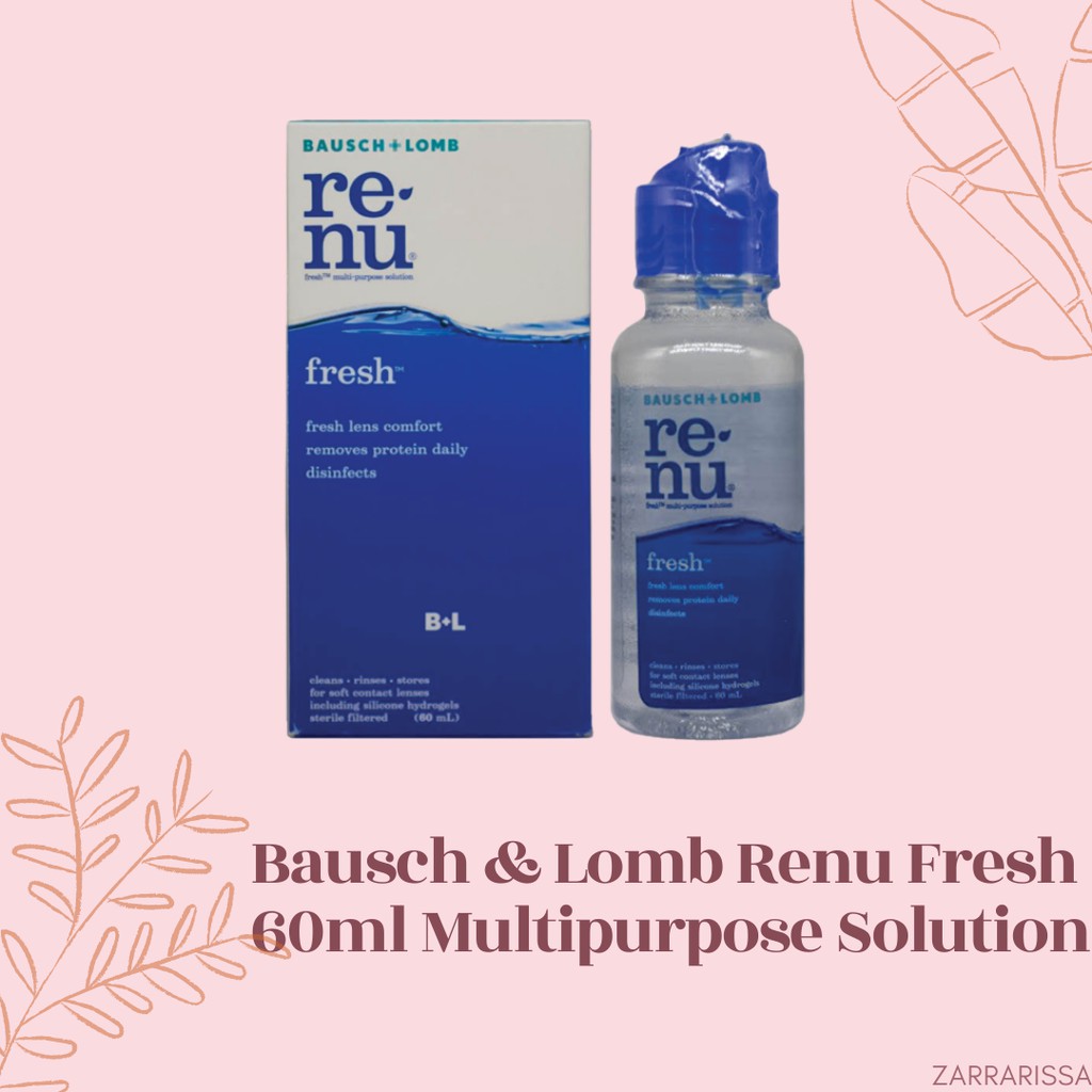 Renu Fresh Bausch & Lomb Contact Lens Multi Purpose Solution (60ml ...