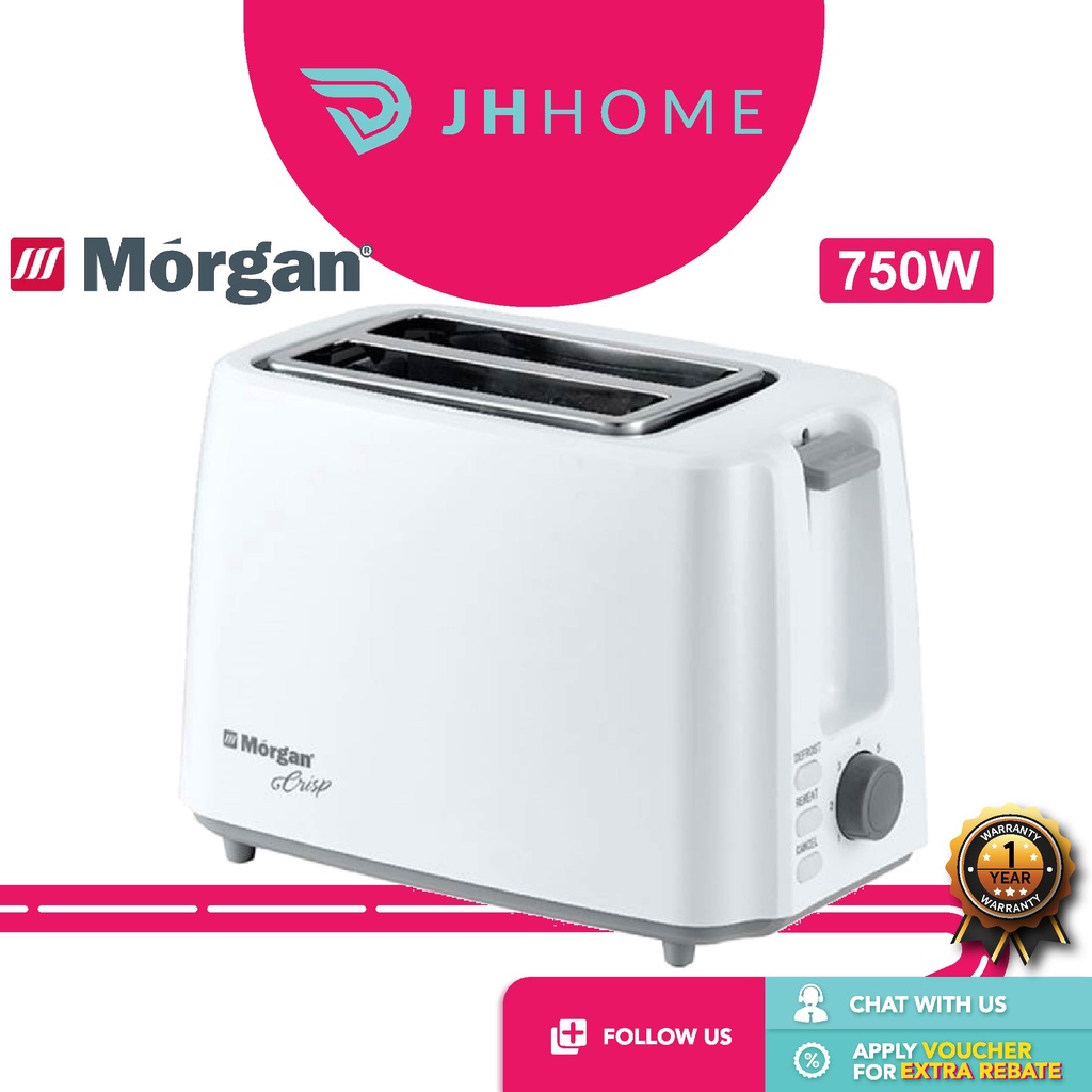 Morgan Bread Toaster Auto Bread Centralising (2 Slots) Mts-22A | Shopee ...