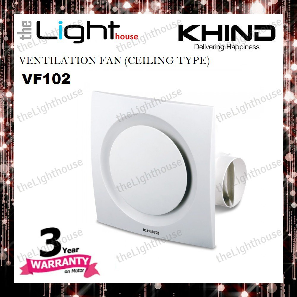 KHIND VF102 Ventilation Fan / Exhaust Fan (Ceiling Type) | Shopee Malaysia