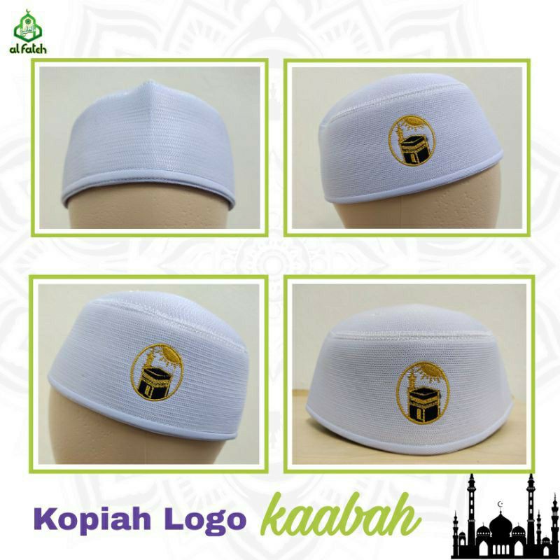 Kopiah Logo Kaabah Kopiah Logo Segak Kopiah Putih | Shopee Malaysia