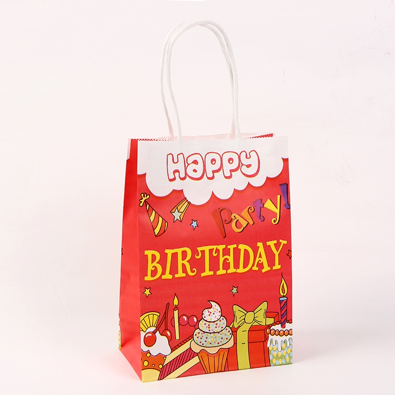 Happy Birthday Paper Bag Party Gift Bag Present Paper Bag Kraft Paper ...