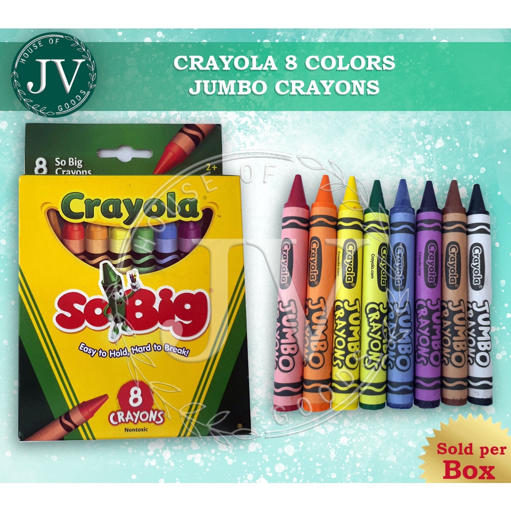 Crayola Jumbo 8 Color Crayons | Shopee Malaysia