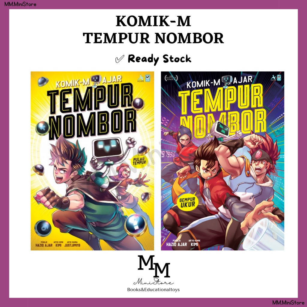 KOMIK-M: Tempur Nombor 1 (Pulau Tempur) & Tempur Nombor 2 (Gempur Ukur) | AJAR Komik Matematik ...