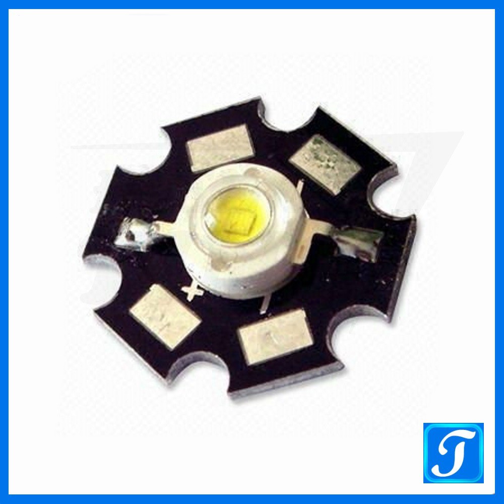 Warm white 1W LED Chip Pre-soldered heatsink | Shopee Malaysia