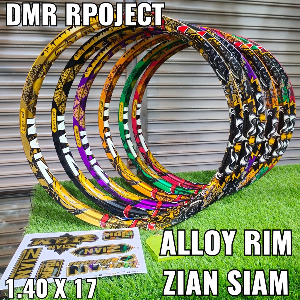 ALLOY RIM ZIAN SIAM THAILAND 1.40 X 17 (SEPSANG = 2 PCS) 100% ORIGINEL ...