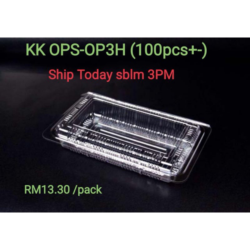OPS-OP3H Tapau- BENXON Plastic Tray [ 100pcs± ] Bakery Disposable ...