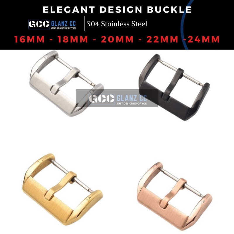 Elegant Design 304L Stainless Steel Watch Buckle Gesper Tali Jam 表带表扣 ...