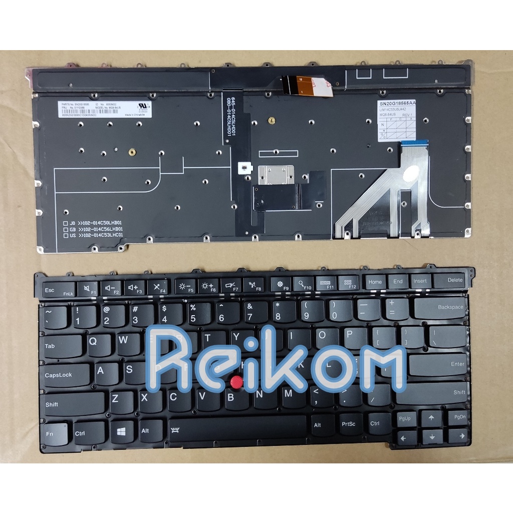 Lenovo Thinkpad X1 Carbon Keyboard gen 3 2015 3rd gen third gen 20bs ...
