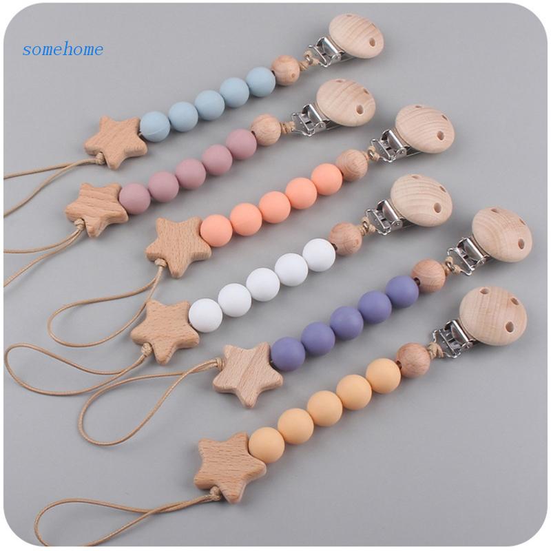 SOME Pacifier Clips Baby Girl Pacifier Holders Silicone Clip with ...