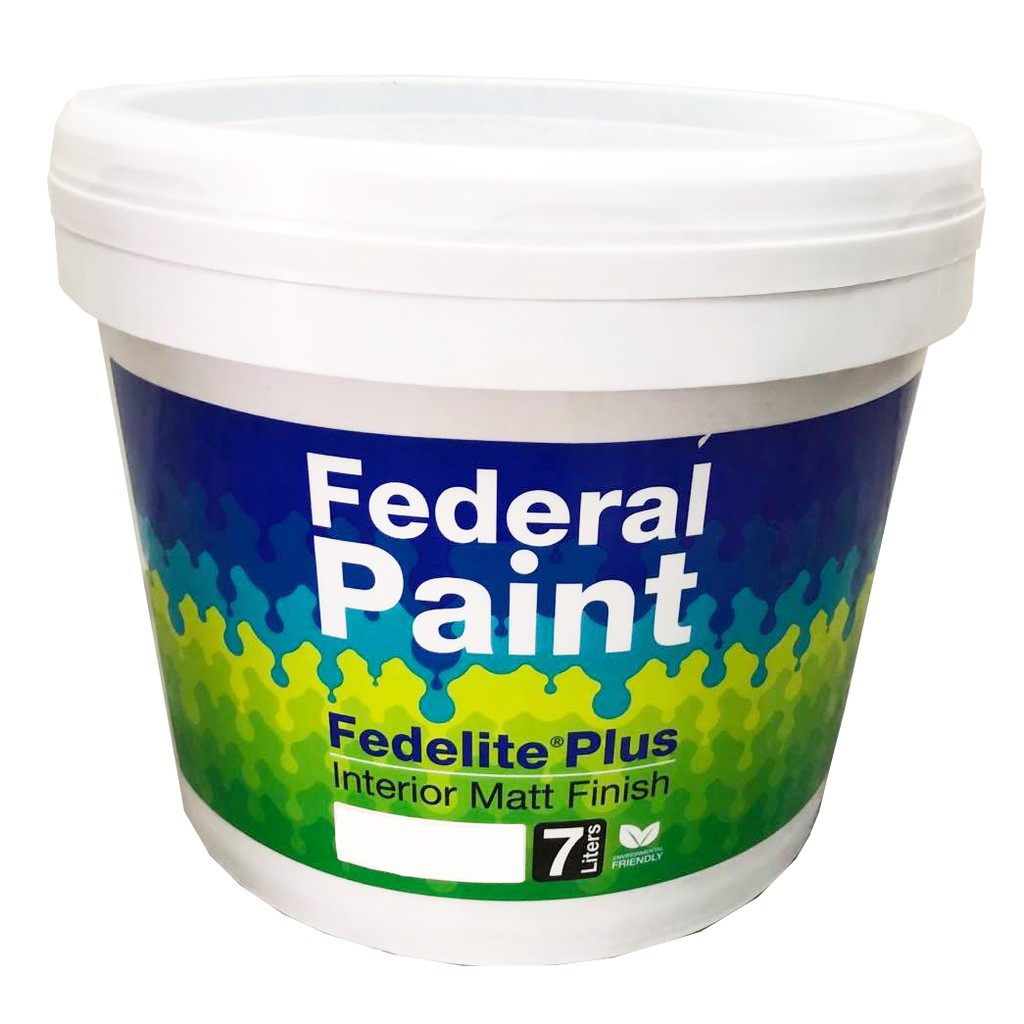 7LITER FEDERAL PAINT FEDELITE PLUS INTERIOR EMULSION PAINT MATT FINISH ...