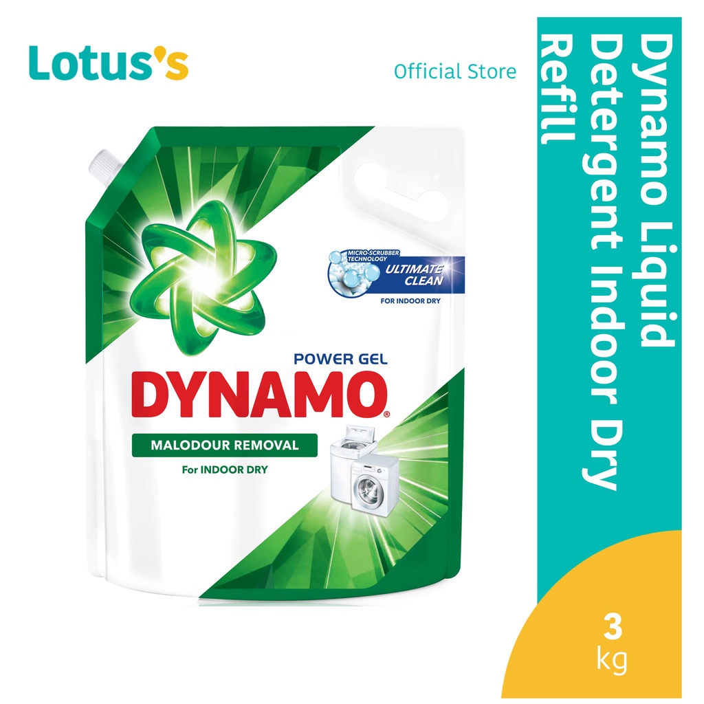 Dynamo Liq Det Indoor Dry Pouch (3.0kg) | Shopee Malaysia