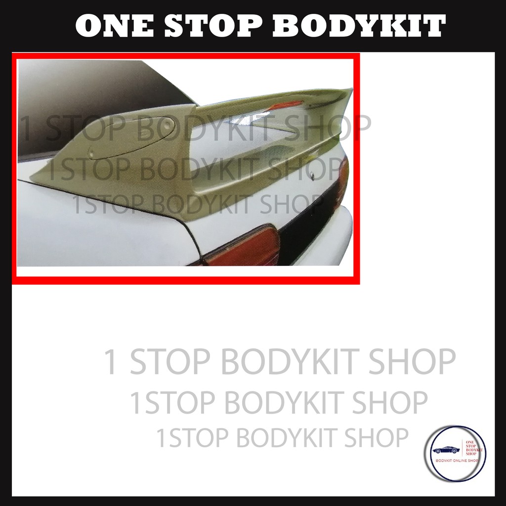 PROTON WIRA SALOON SPOILER WITH LED (GTR) FIBER(FIBERGLASS)SKIRT LIP ...