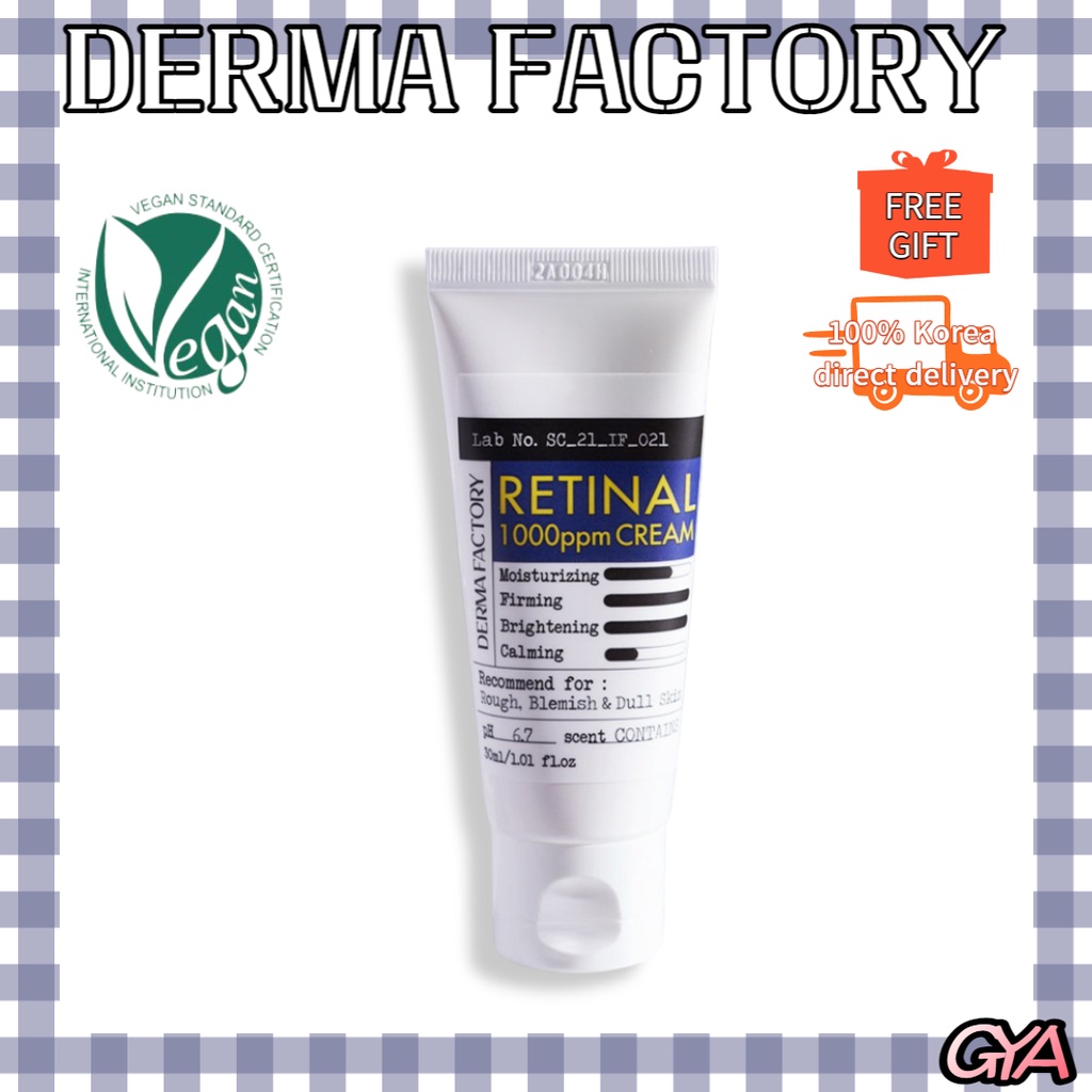 [DERMA FACTORY] Vitamin A Retinal 1000ppm cream 30ml (Vegan/wrinkle ...