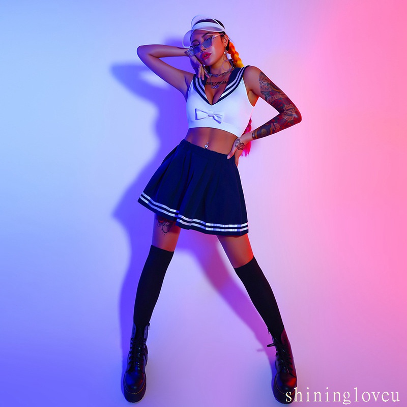 MSP Nightclub Bar gogo Leader Costume Student ds Performance JK Uniform ...