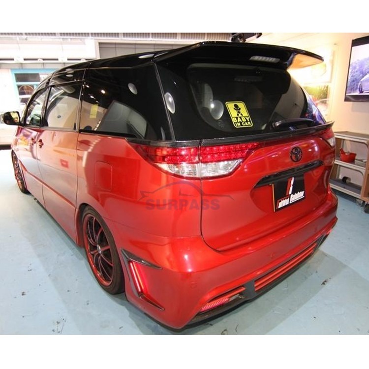 ESTIMA ACR50 Carbon Fiber Modified Taillight Wing 3-Segment Mid Wing ...