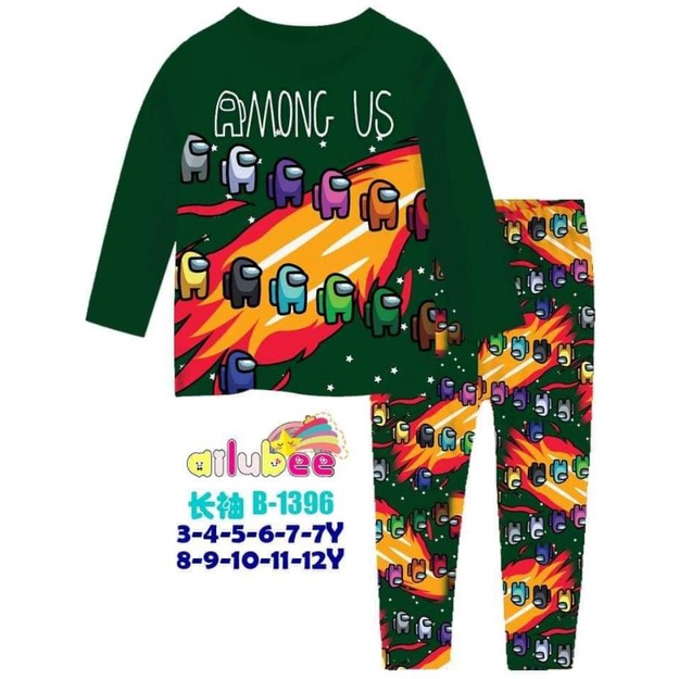 Pyjamas Among Us Ailubee 3y - 12u (Ready Stock in Malaysia) | Shopee ...