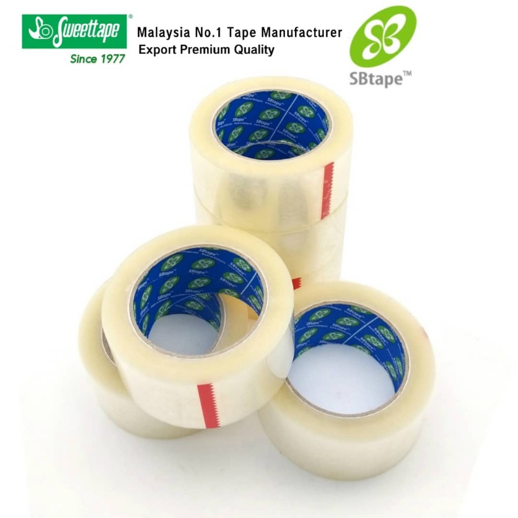 Sweettape Pioneer Transparent Clear OPP Packing Tape 12mm/18mm/24mm ...