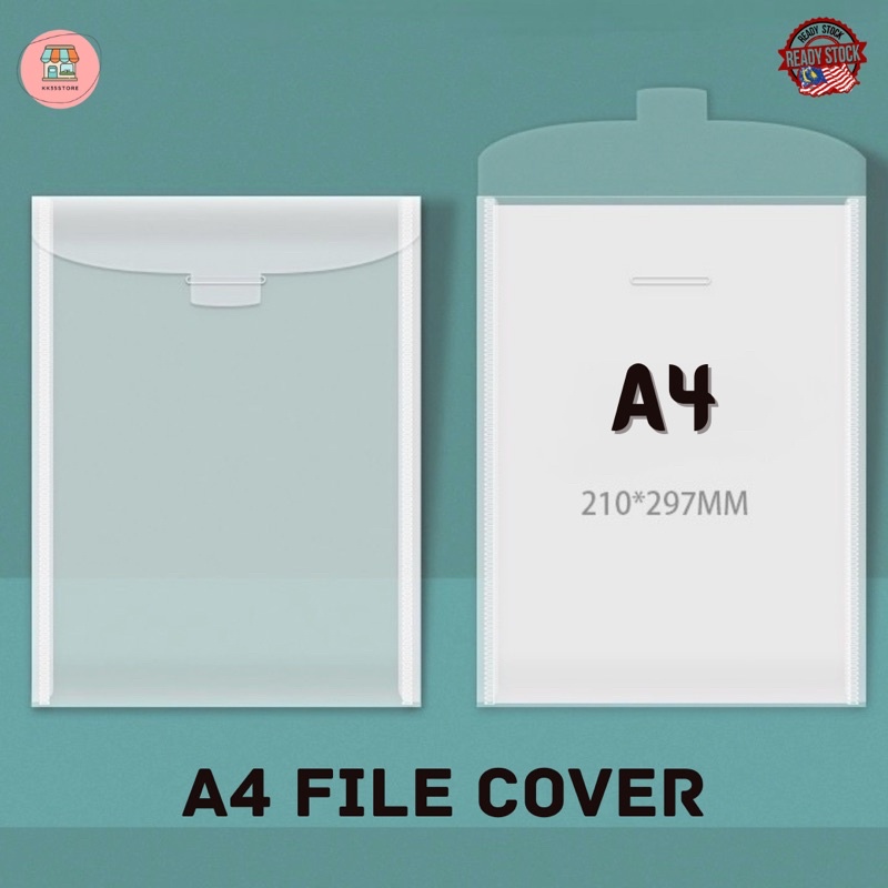 [READY STOCK] A4 Size Transparent File Cover/File Folder/Document File ...