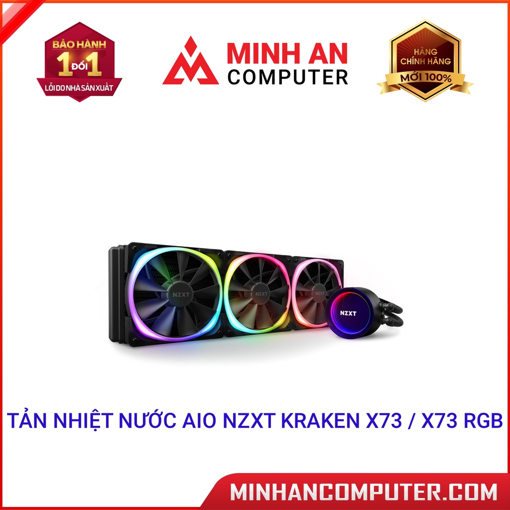Nzxt Kraken X73 / X73 RGB AIO water cooler Supports gen 12 CPU, socket ...