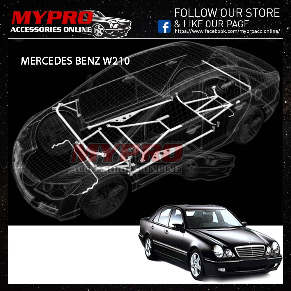 MERCEDES BENZ W210 E240 2.6 '96-'03 (2WD) 100%Original Ultra Racing Bar ...