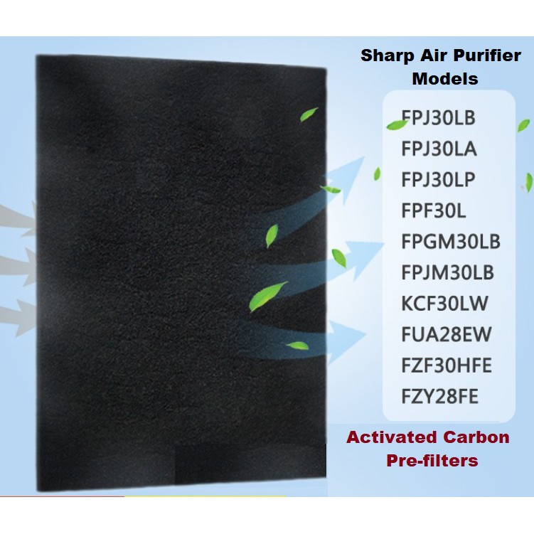 for Sharp Air Purifier Activated Carbon Pre-filter FZ-F30HFE,FP-J30TA ...