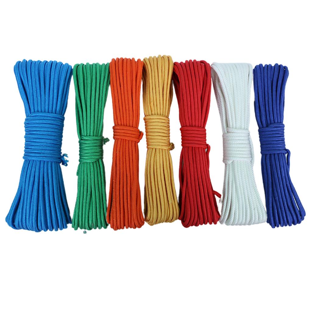 4/6/8mm 20-50m Lanyard Rope Climbing Camping Rope Survival Paracord ...