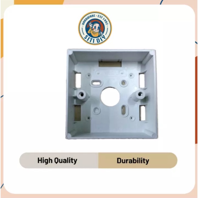 3x3 Switch Box Wall Switch (White/Black) Wall Switch Bottom Socket PVC ...