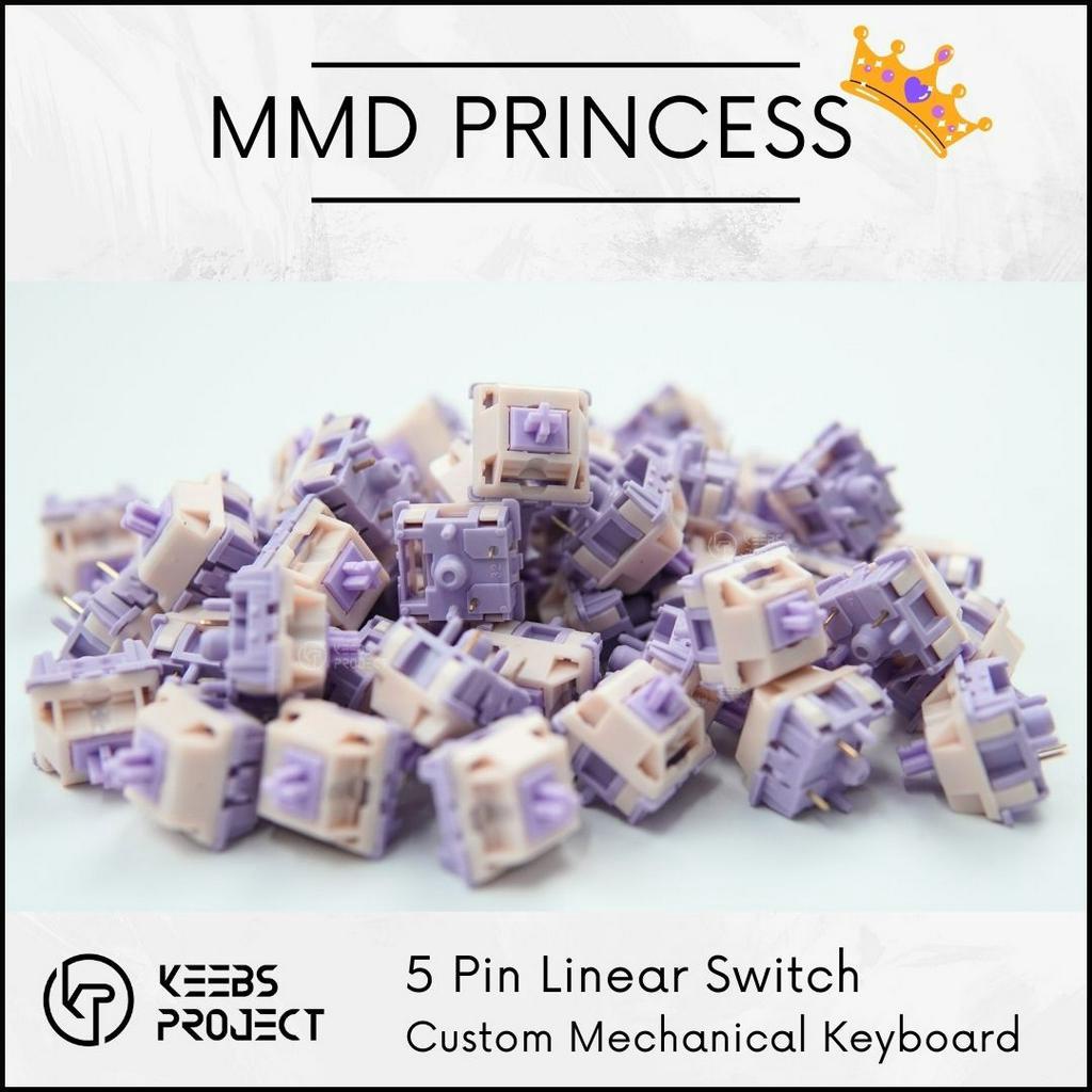 [READY STOCK] MMD Princess Lavender 5pin Linear Switches Switch for Mechanical or Gaming ...