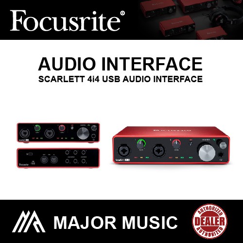 Focusrite Scarlett 4i4 (3rd Generation) | Shopee Malaysia