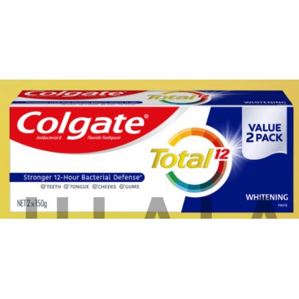 Colgate Total 12 Toothpaste 2x150g Colgate Total White Ubat Gigi Plaque ...