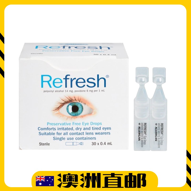 Refresh Eye Drops Single Vials (0.4ml X 30) (Made in Australia ...