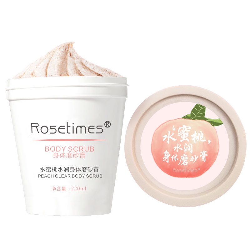 Peach Scrub Niacinamide Exfoliating Moisturizing Whitening Pimple Hair ...