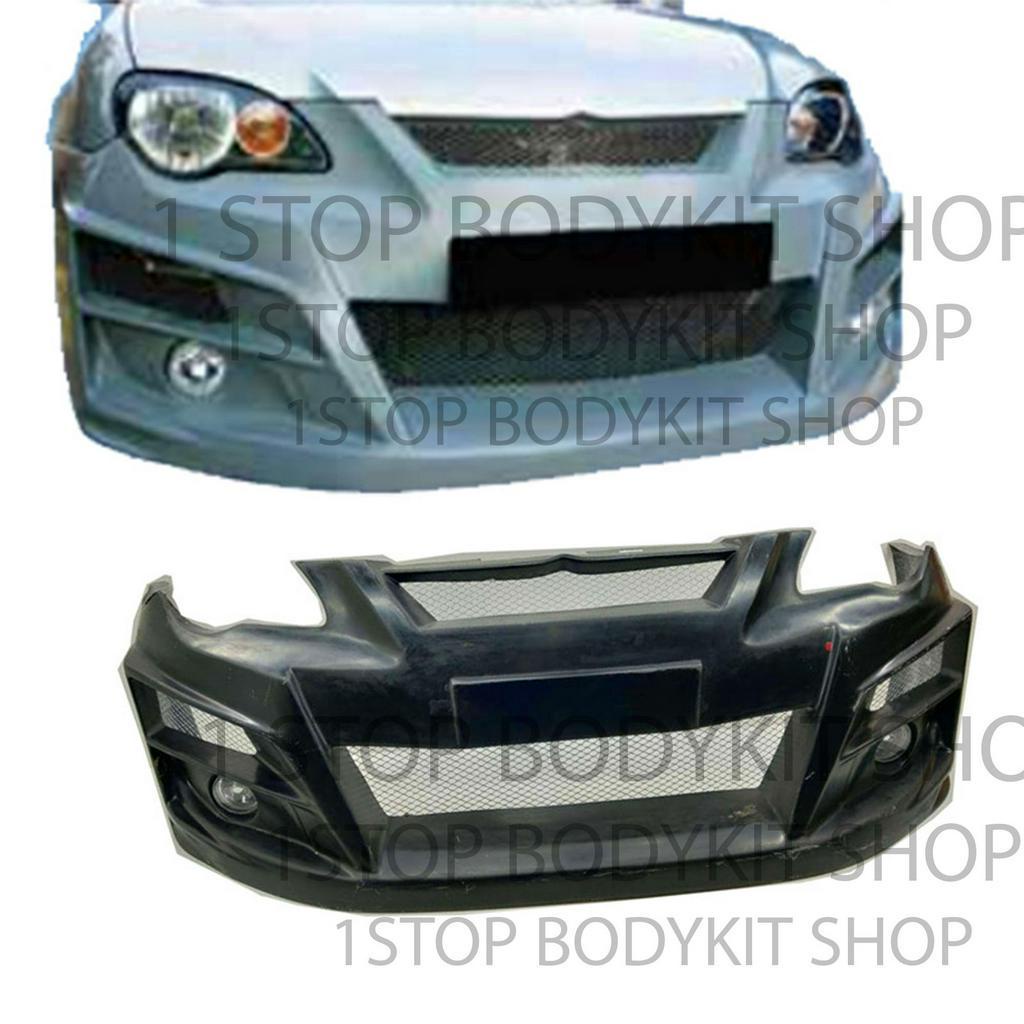 PROTON GEN-2 / PERSONA FRONT BUMPER WITH LAMP(POLY STYLE) (FIBERGLASS ...