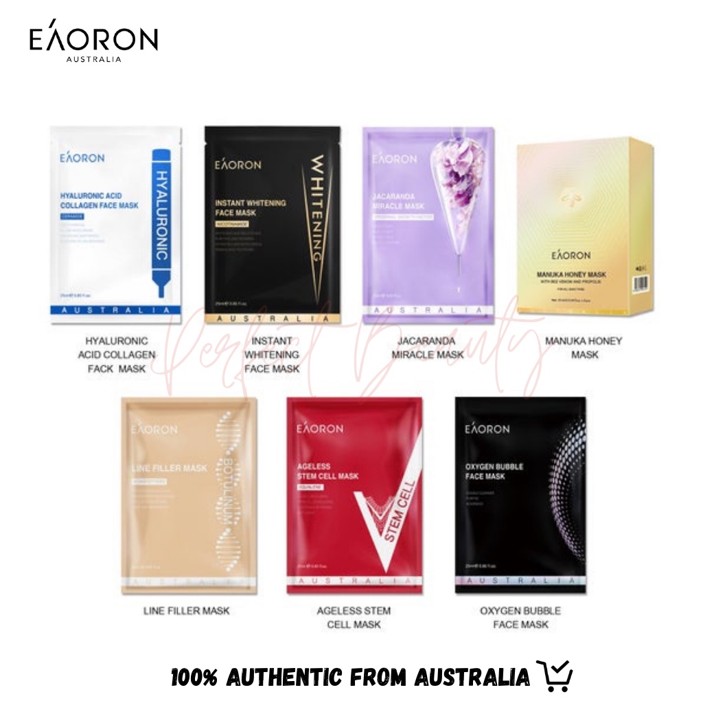 EAORON Australia Sheet Mask (Hyaluronic/ Brightening / Jacaranda ...