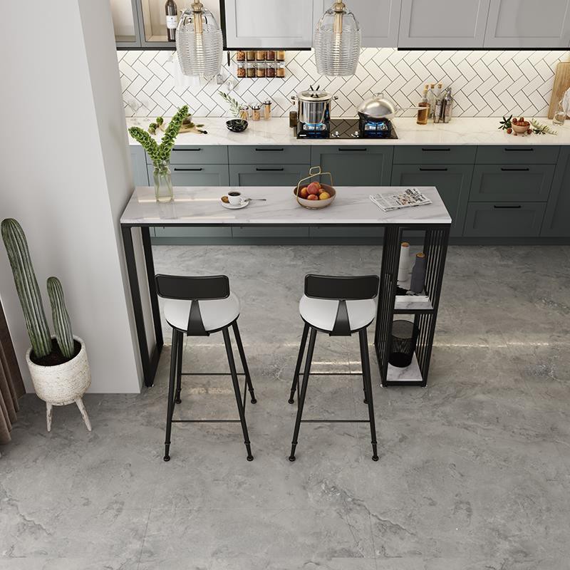 Nordic marble bar home open kitchen high stool milk tea shop coffee ...