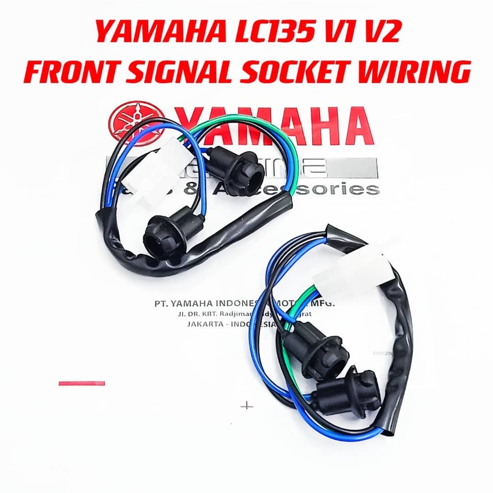 Yamaha LC135 V1 V2 LC V1 V2 Front Signal Lamp Socket Wiring Signal Lamp Light LC135 | Shopee ...