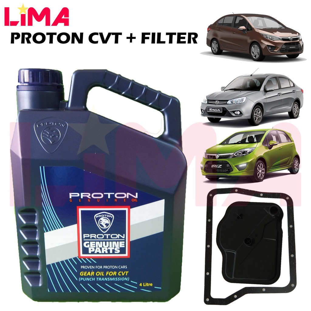 PROTON IRIZ , SAGA VVT , PERSONA VVT AUTO OIL CVT FLUID 4L + AUTO ...