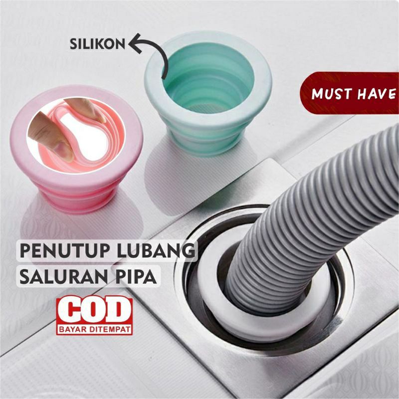 MESIN Silicone Leak-Proof Washing Machine Water Pipe Connector Toilet ...