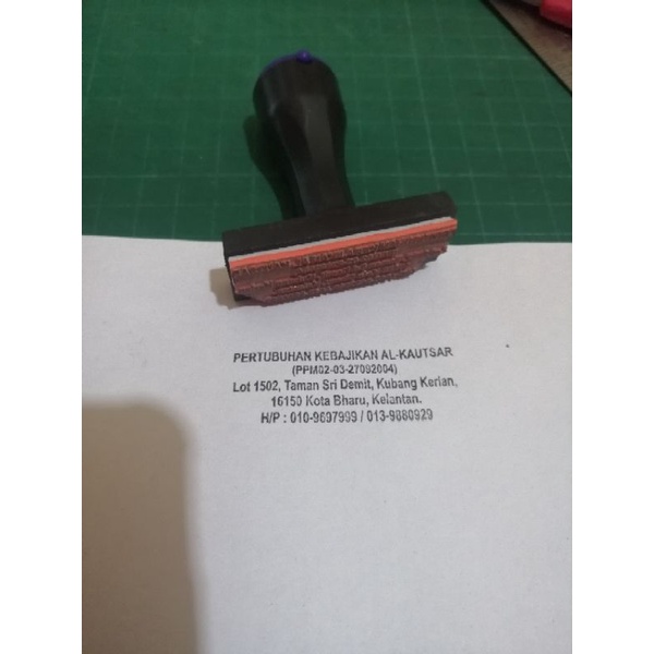 rubber stamp cop getah tanpa ink | Shopee Malaysia