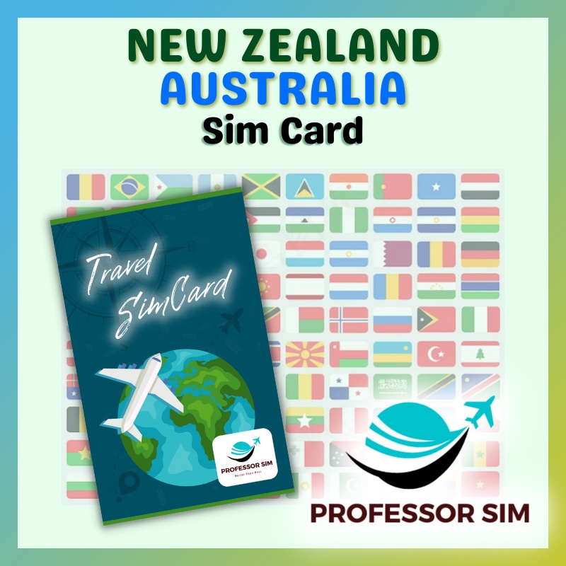 (NZ01) New Zealand & Australia Travel Sim Card - Unlimited Data - 15 30 ...